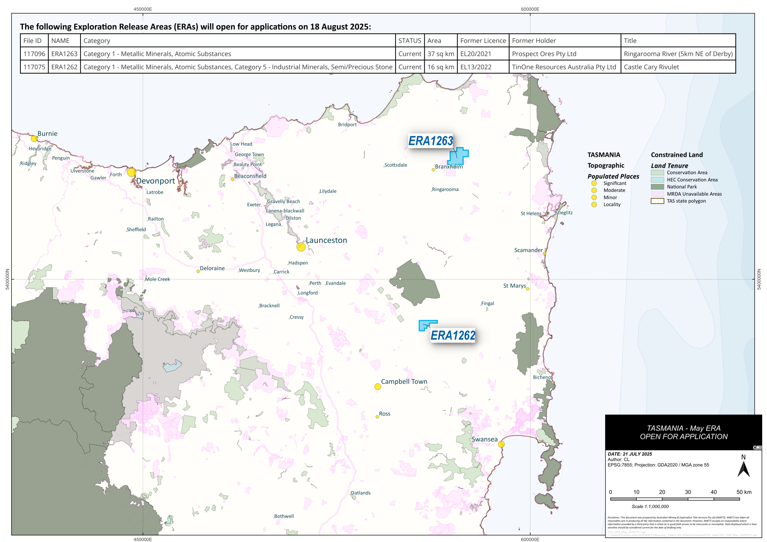 New Tasmanian ERAs Opening in August 2025 | AMETS