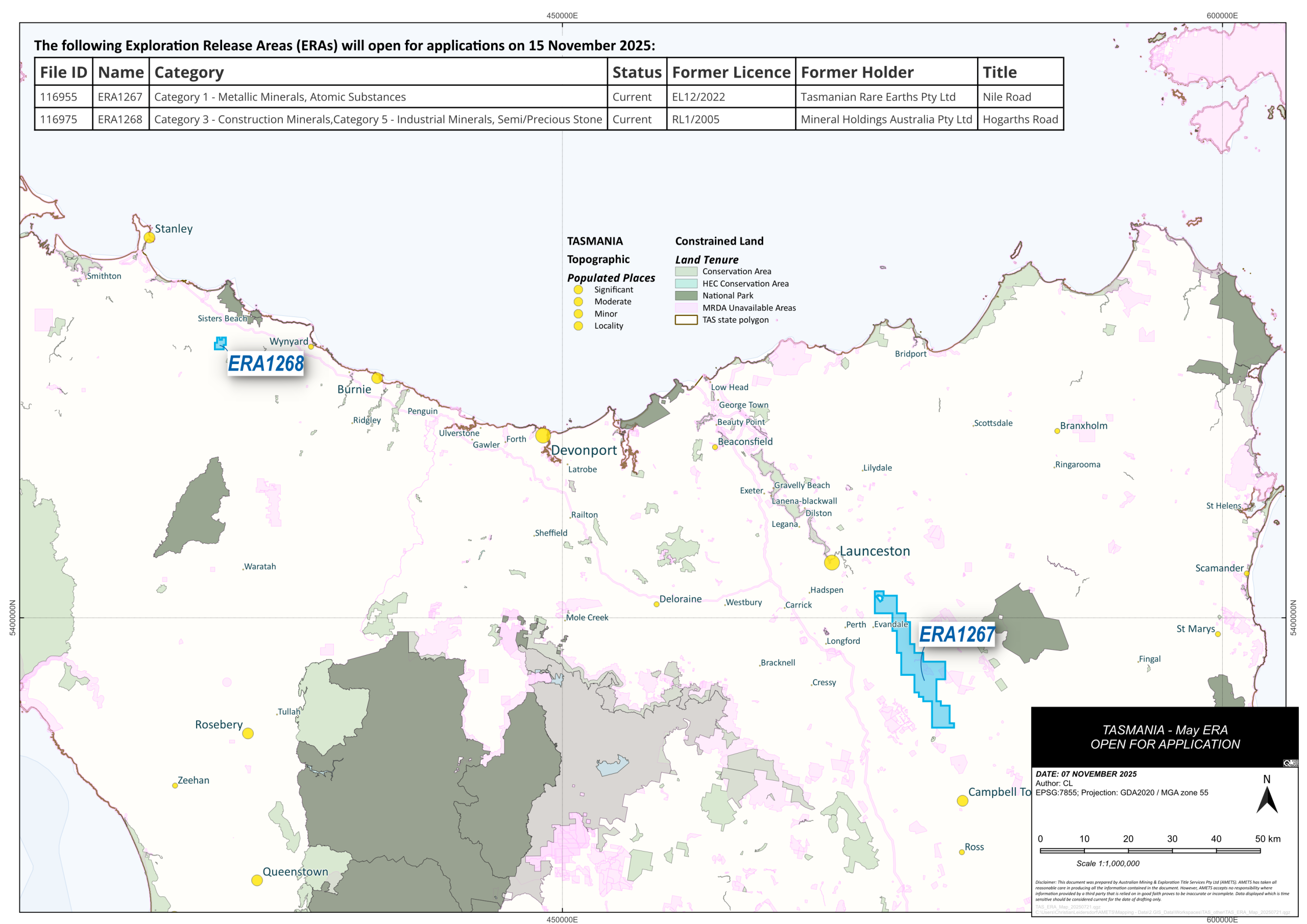 New Tasmanian ERAs Opening in December 2025 | AMETS